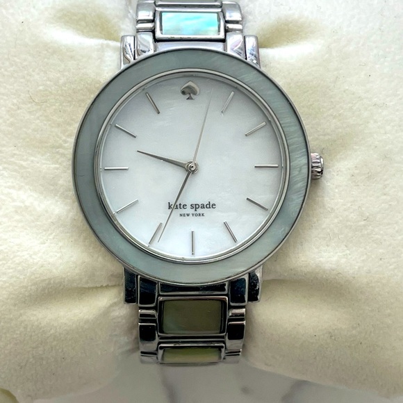 kate spade | Accessories | Kate Spade Gramercy Silver Mother Of Pearl ...